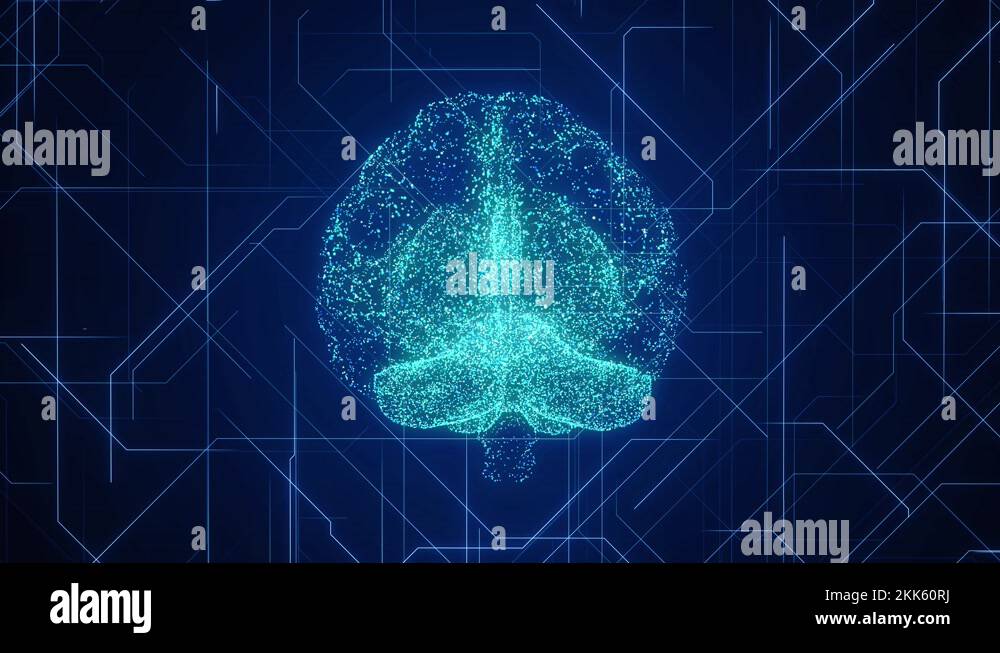 AI (Artificial Intelligence) concept. Deep learning. Digital ...