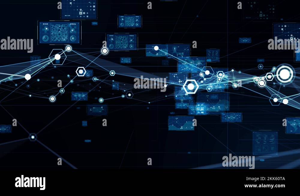 Communication network concept. GUI (Graphical User Interface Stock ...
