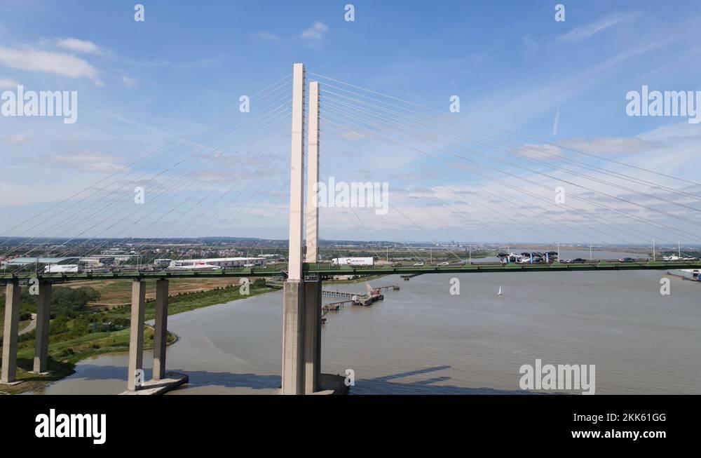 Cable stayed queen elizabeth ii bridge Stock Videos & Footage - HD and ...