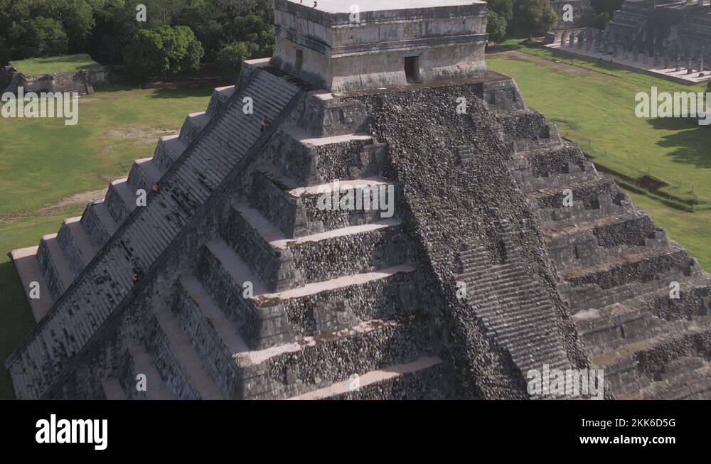 Chichen itza aerial view of el castillo Stock Videos & Footage - HD and ...