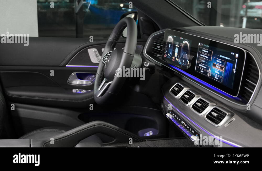 Steering wheel, dashboard and electronic displays in the brand new ...
