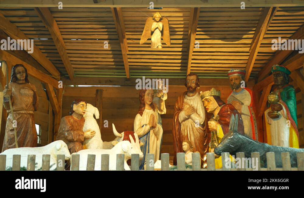 Christmas nativity scene life size figures Stock Videos & Footage - HD ...