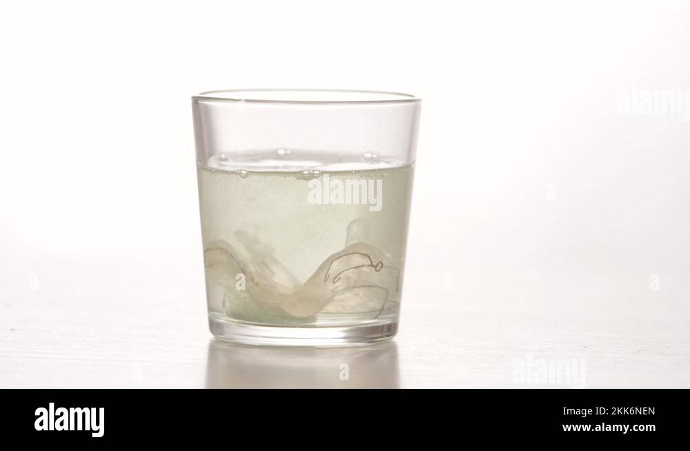 Hygiene of dental records for a healthy and clean smile. Effervescent ...