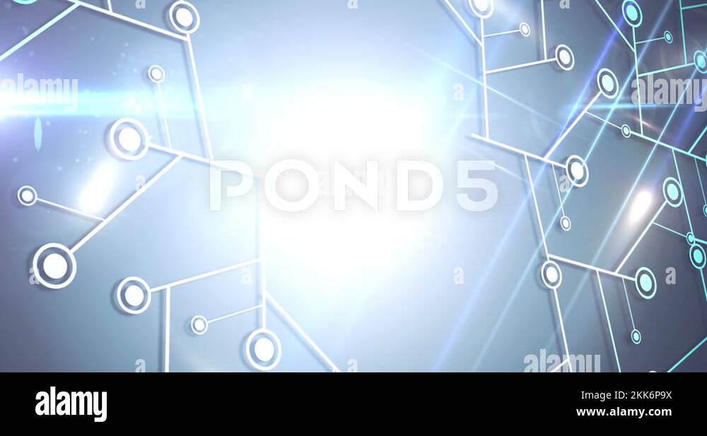 Animation network connections white nodes Stock Videos & Footage - HD ...