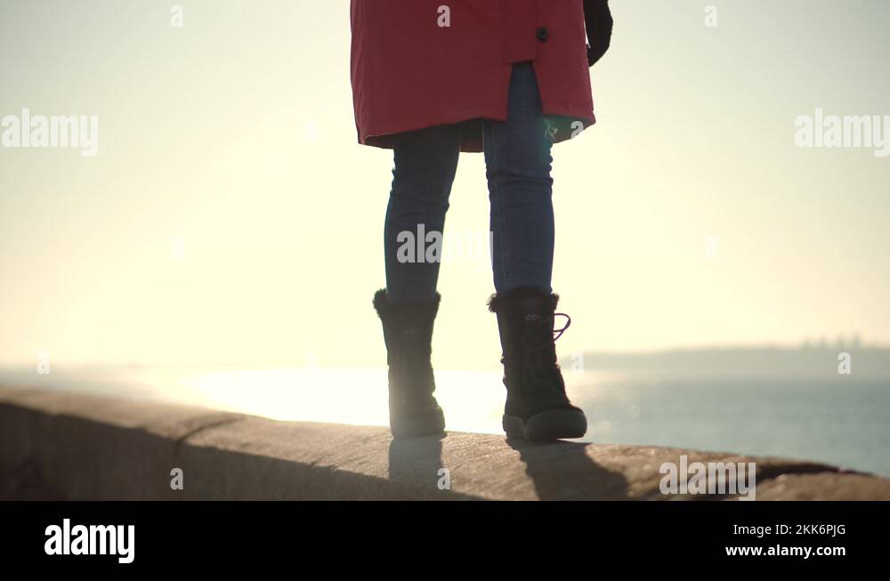 Stylish Woman Legs In Leather Shoes.Female Feet In Jeans And Shoes ...