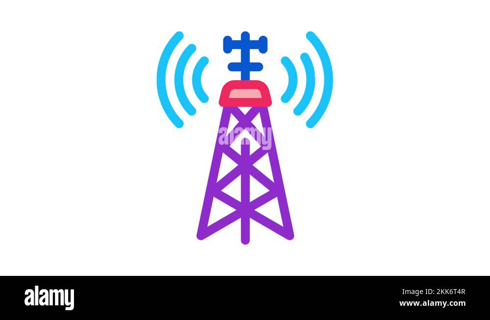 Signal tower icon Stock Videos & Footage - HD and 4K Video Clips - Alamy
