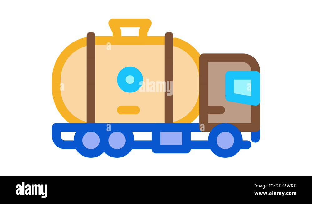 gas tank truck Icon Animation Stock Video Footage - Alamy