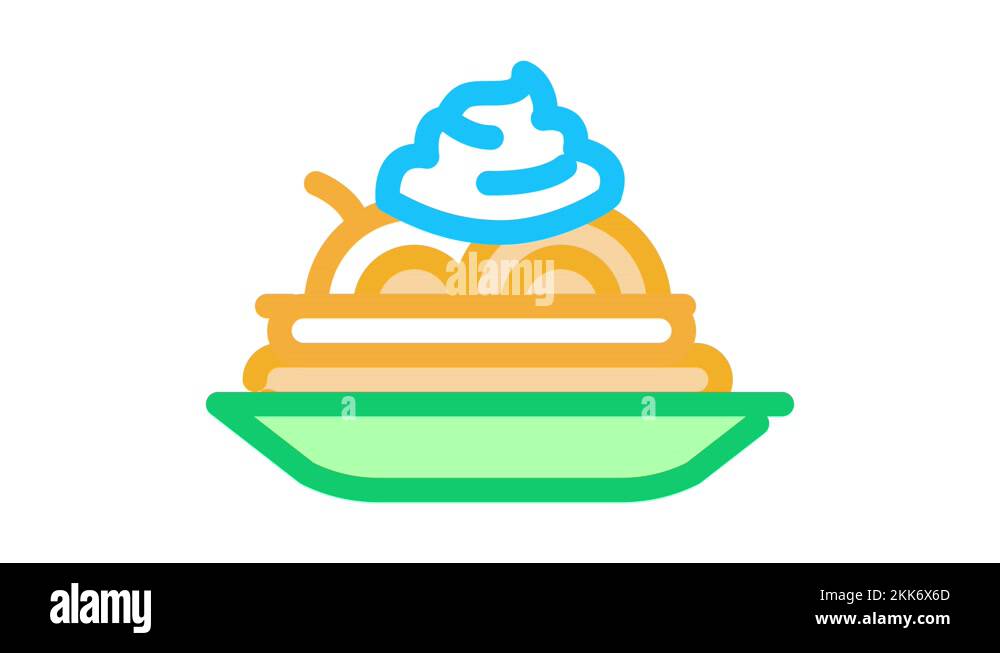 mayonnaise seasoning food plate Icon Animation Stock Video Footage - Alamy
