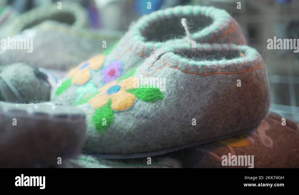 Traditional russian valenki felt boots Stock Videos & Footage - HD and ...