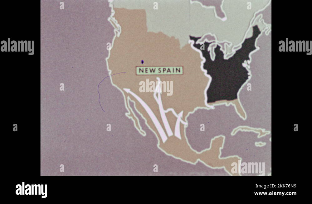 Map of new spain mexico Stock Videos & Footage - HD and 4K Video Clips ...