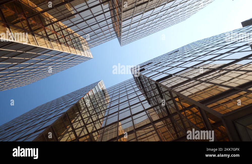 High Rise Buildings With Modern Architecture In Large City Metropolis ...