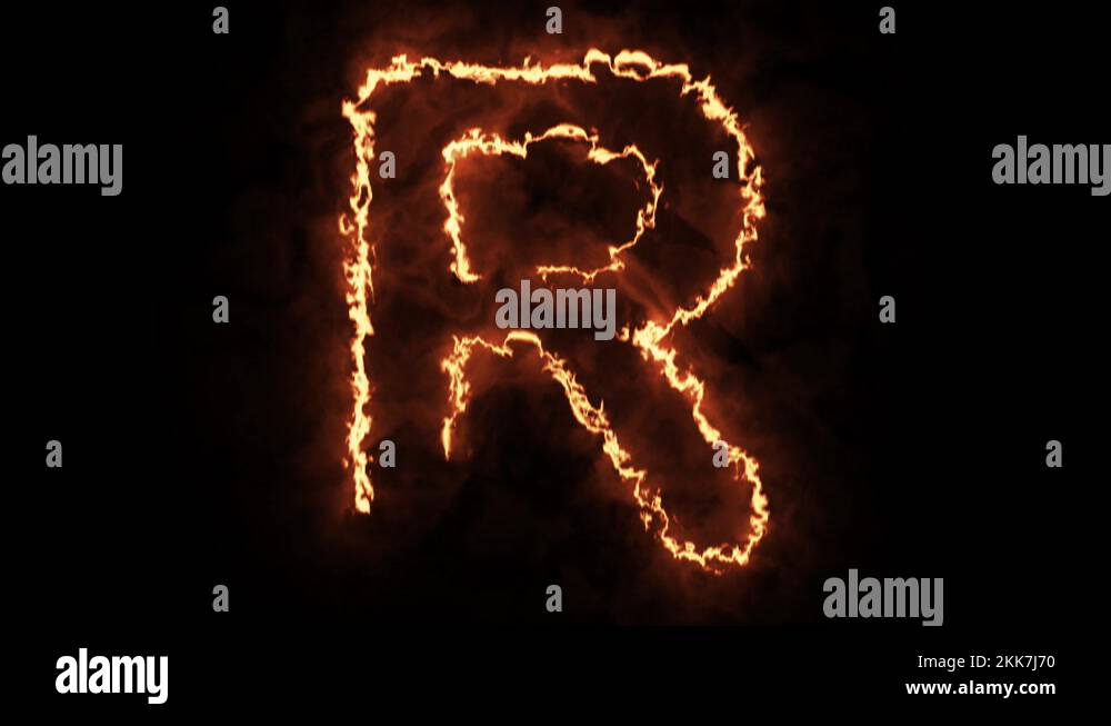 Realistic Fire Text Create flame animation background Stock Video ...