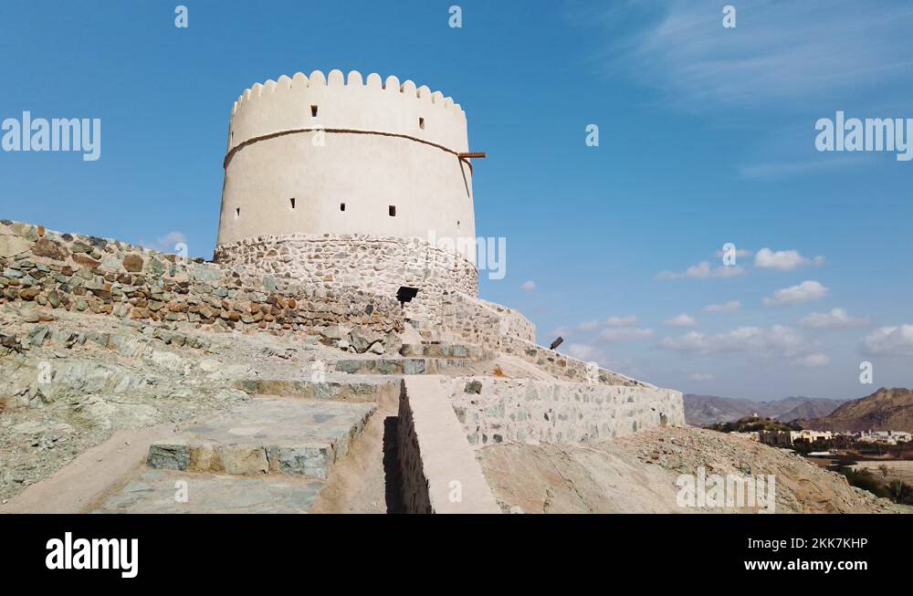 Fort of Hatta heritage village in Hatta town of Dubai emirate in the ...