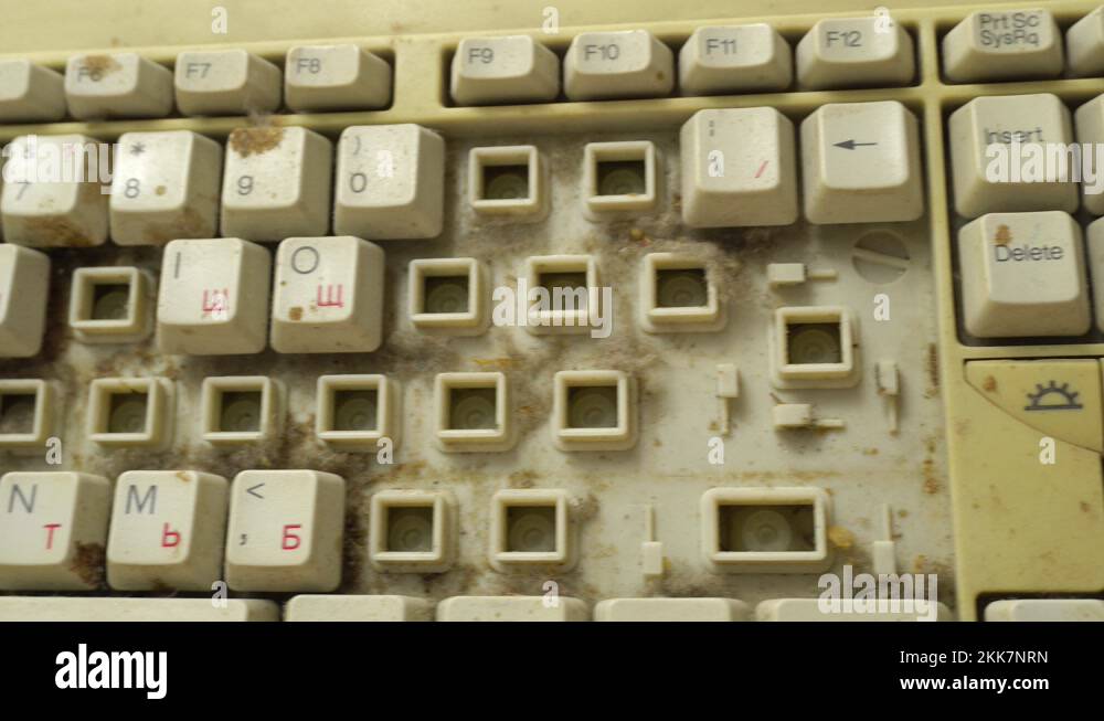 Dusty dirty computer keyboard Stock Videos & Footage - HD and 4K Video ...