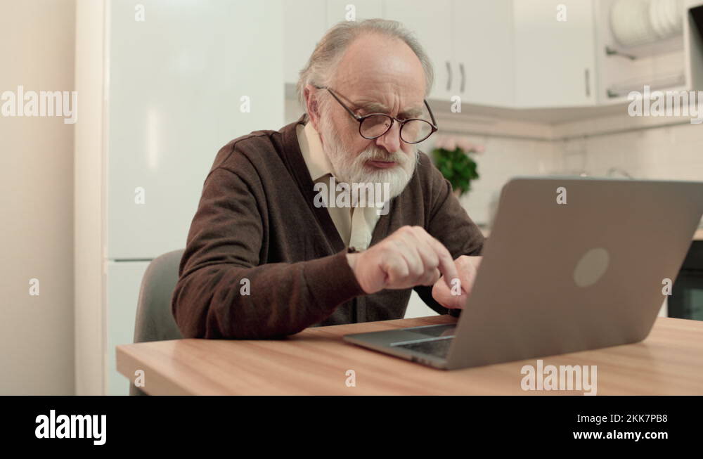 Old man confused computer Stock Videos & Footage - HD and 4K Video ...