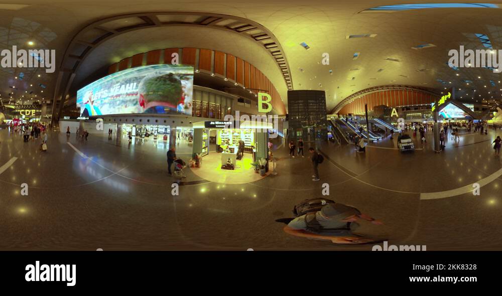 DOHA, QATAR -February 19, 2020 : Hamad International Airport in Doha ...