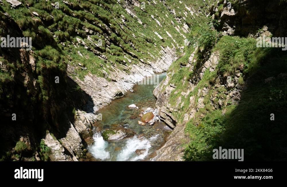 beautiful path with a very dangerous via ferrata through a Friuli ...