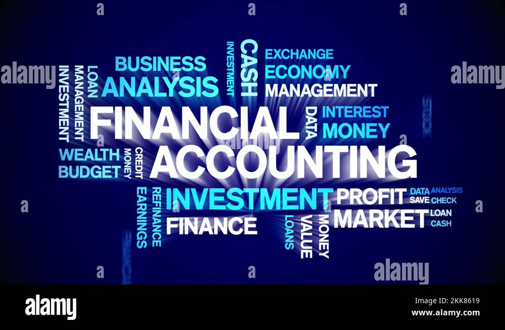 4k Financial Accounting Animated Tag Word Cloud,Text Animation seamless ...