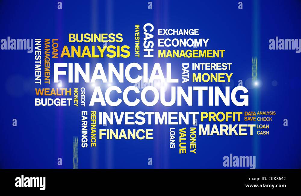 4k Financial Accounting Animated Tag Word Cloud,Text Animation seamless ...