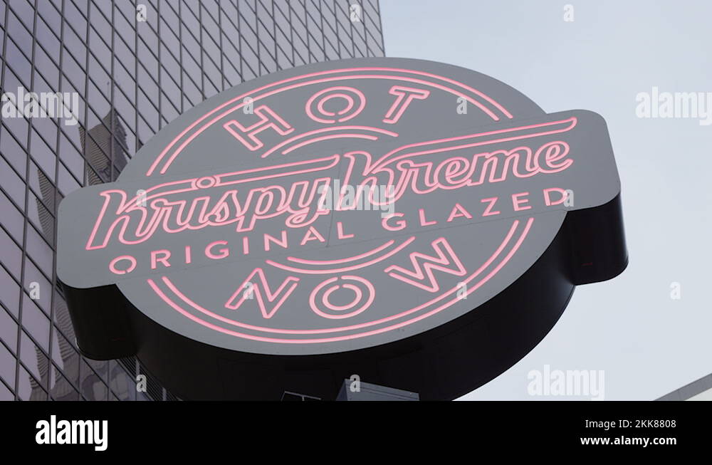 Krispy kreme sign Stock Videos & Footage - HD and 4K Video Clips - Alamy