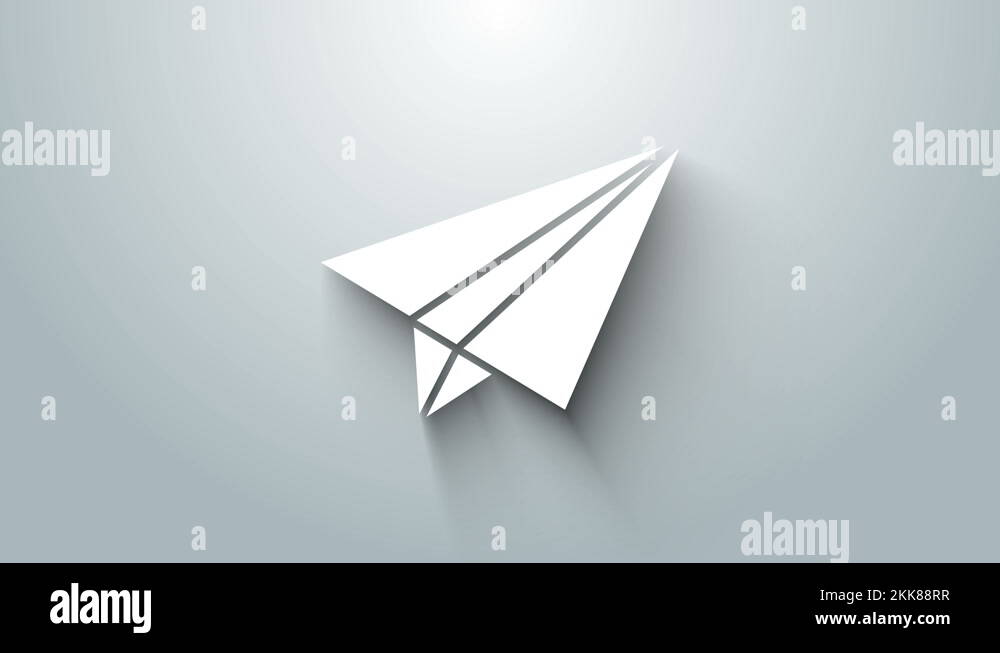 Paper airplane icon Stock Videos & Footage - HD and 4K Video Clips - Alamy