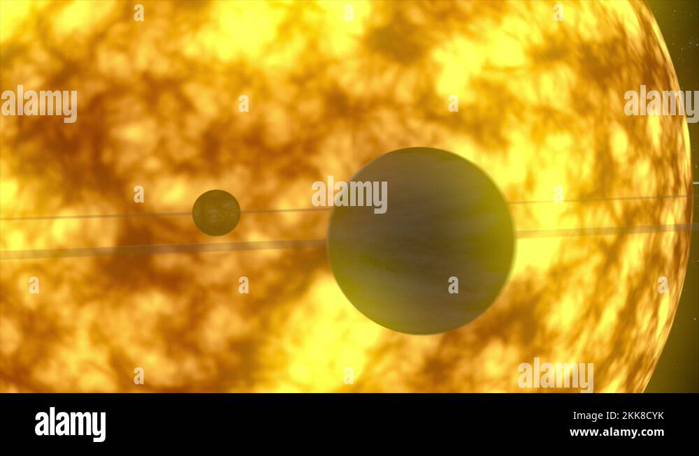 Highly detailed animated 3D flyby through the solar system, with Stock ...