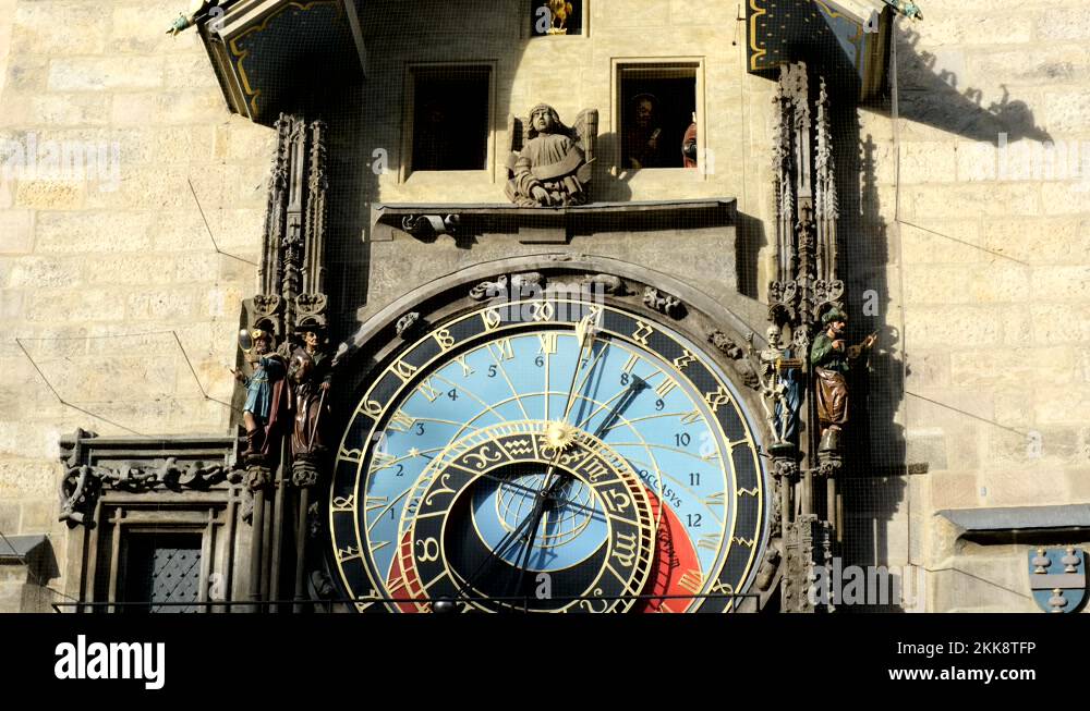 A clockwork hourly show of figures of the apostles Stock Videos ...