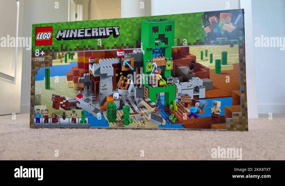 Lego Minecraft building set for ages 8 and up. A popular toy for kids ...