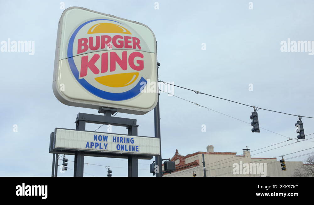 Burger king exterior logo sign Stock Videos & Footage - HD and 4K Video ...
