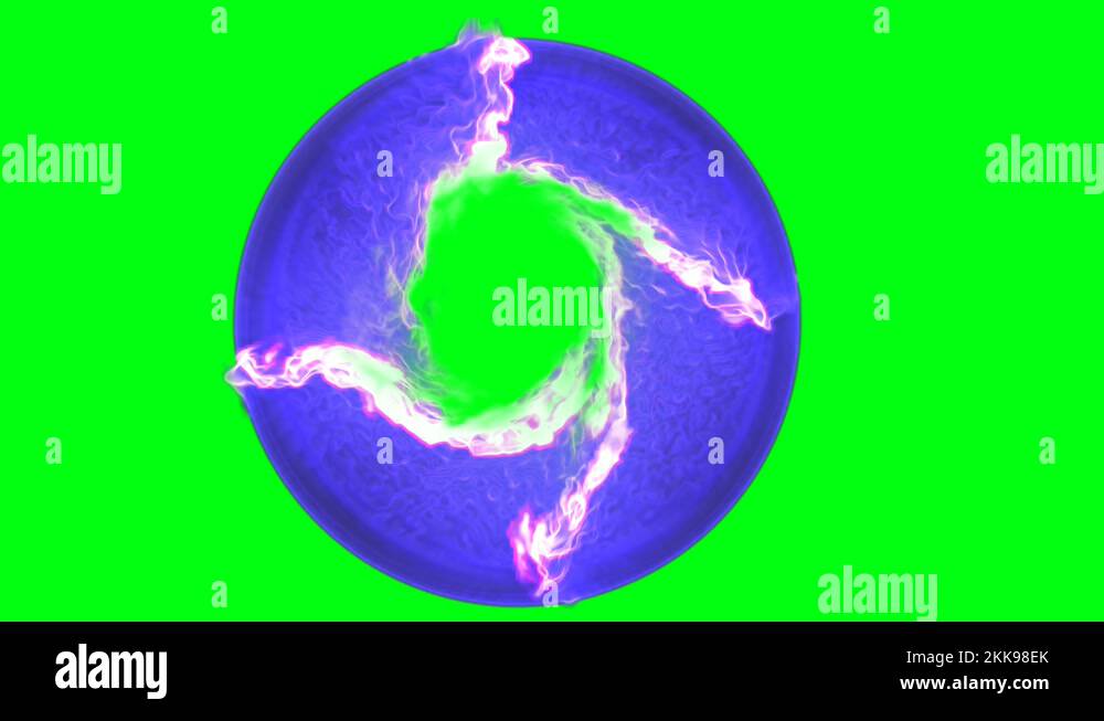 Magic blue fire isolate on green screen footage Stock Video Footage - Alamy