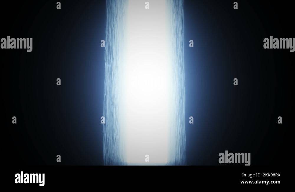 Light stone magic portal between rocks. Realistic 4k animation Stock ...