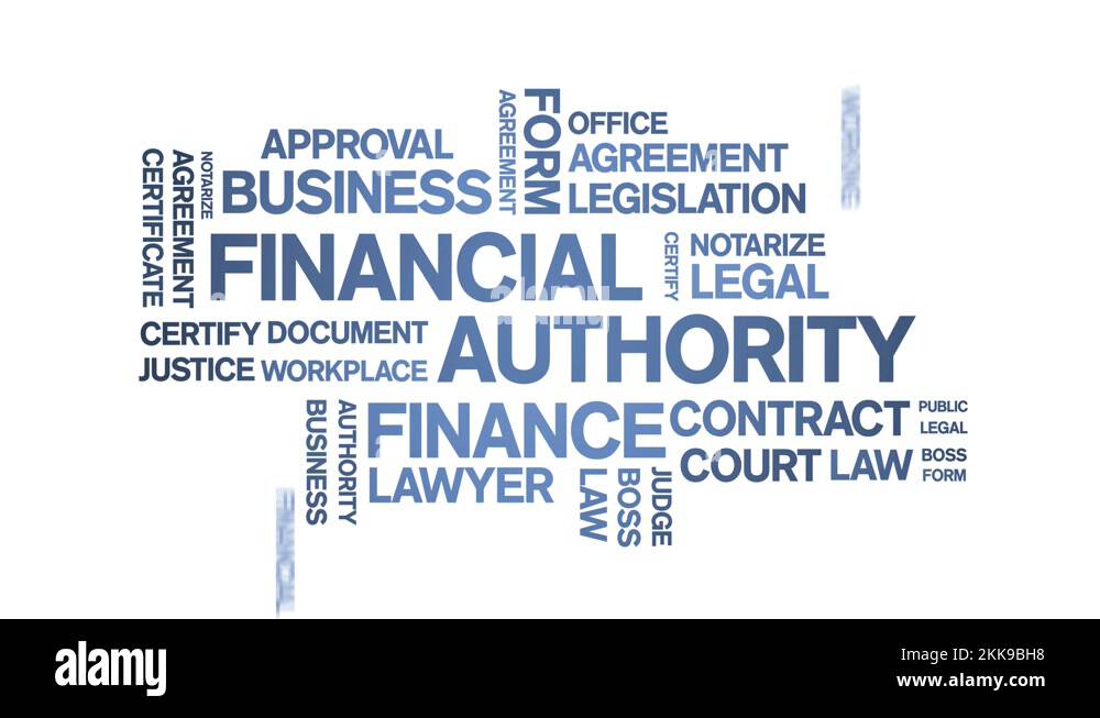 4k Financial Authority Animated Tag Word Cloud,Text Animation seamless ...