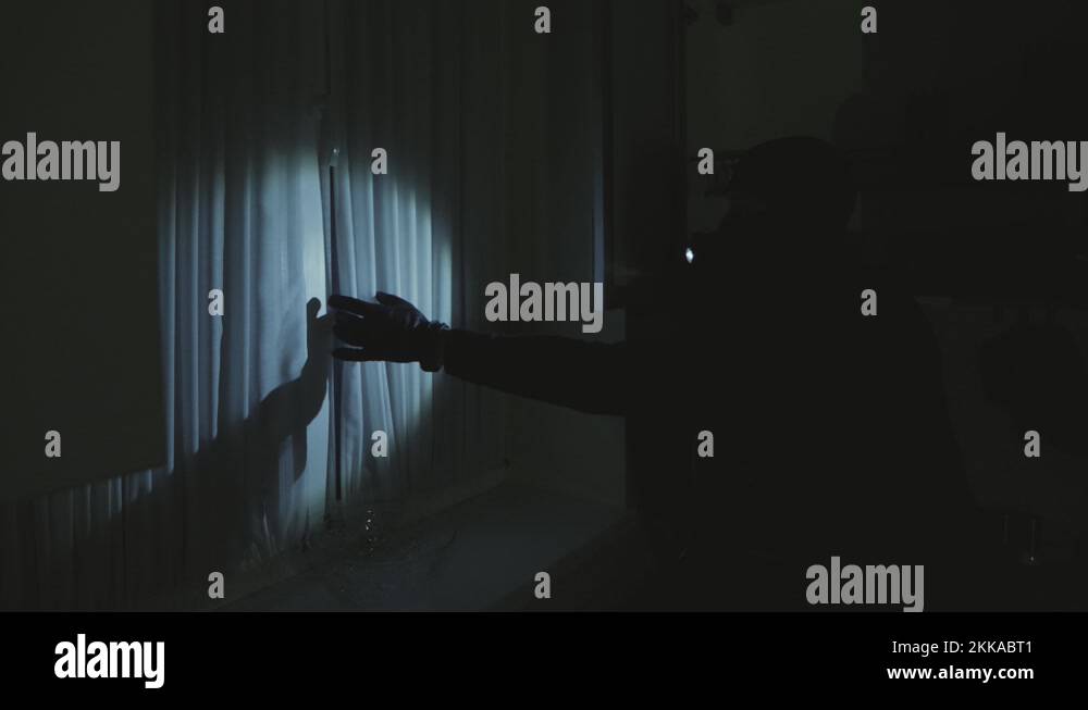 Intrusion of a burglar in a house inhabited Stock Video Footage - Alamy