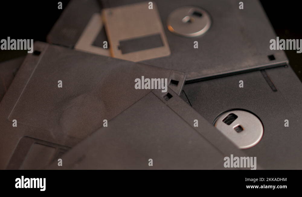 Floppy Diskettes, Vintage Computer Portable Data Storage From 1980s and ...