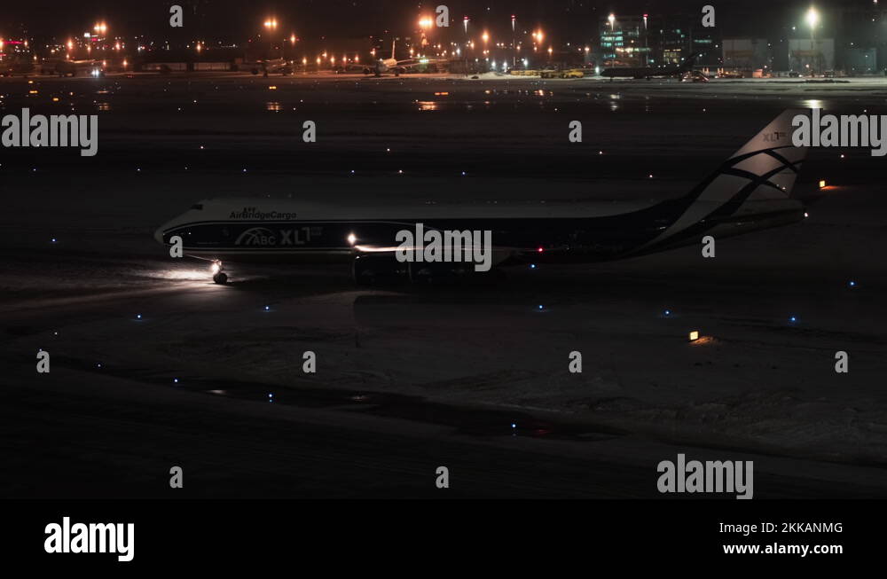 Large cargo aircraft Boeing 747-8 of ABC - Air Bridge Cargo airlines ...