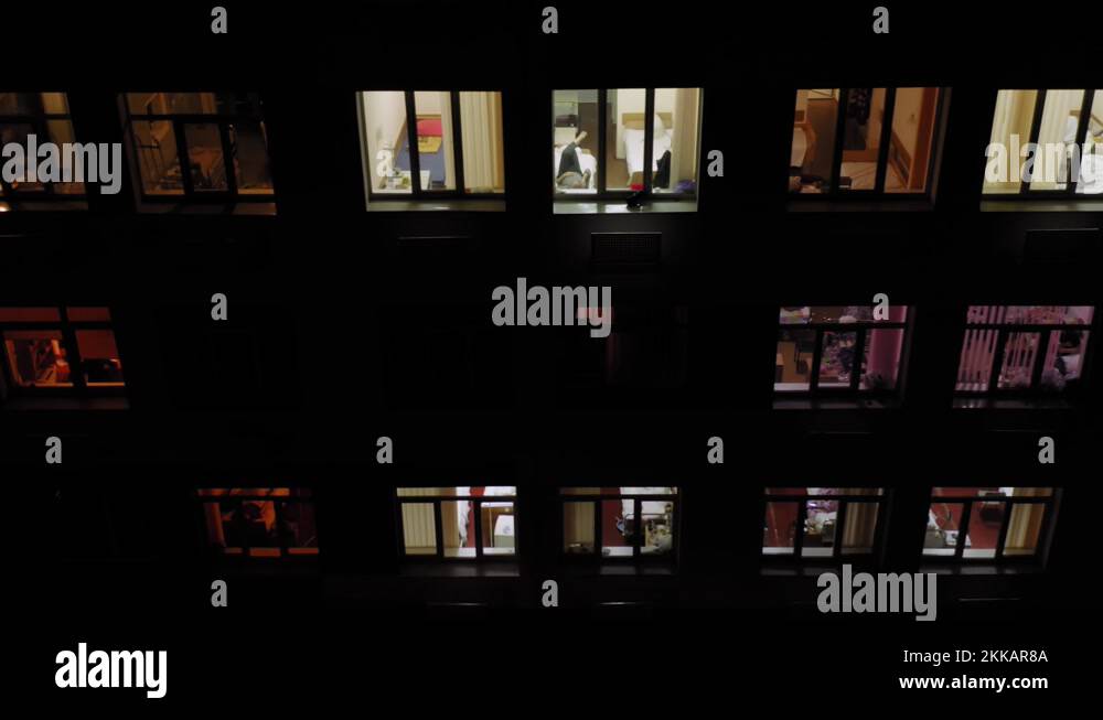 Hospital building exterior with the observation wards (sickrooms ...