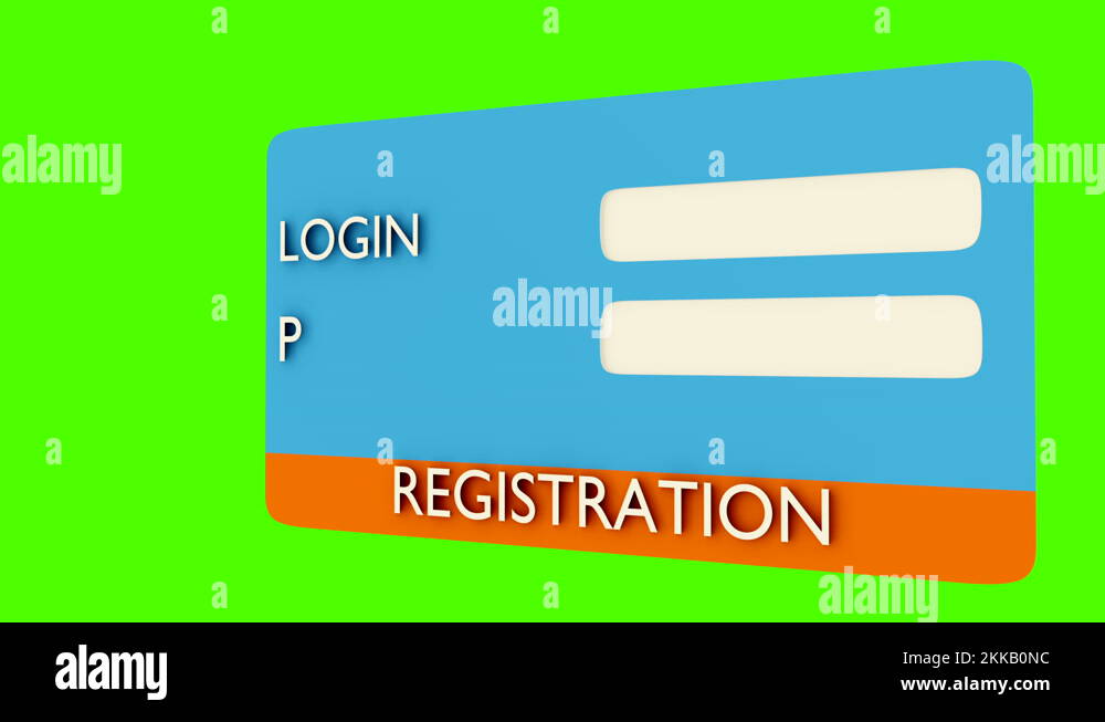 Login form page. animated registration window Stock Video Footage - Alamy