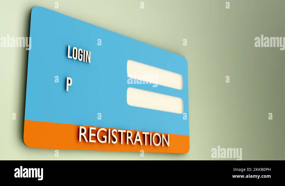 Login form page. animated registration window Stock Video Footage - Alamy