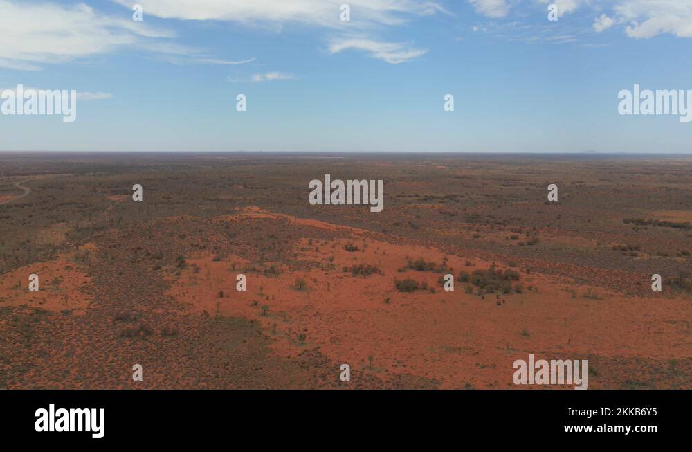 Desolate Desert At Red Centre Near Ayers Rock, Uluru-Kata Tjuta ...