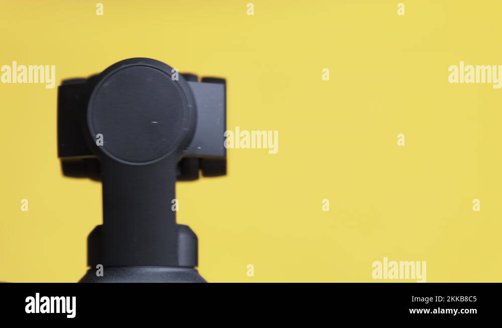 The Robotic Camera Rotates In Different Directions Security And Object Tracking Stock Video