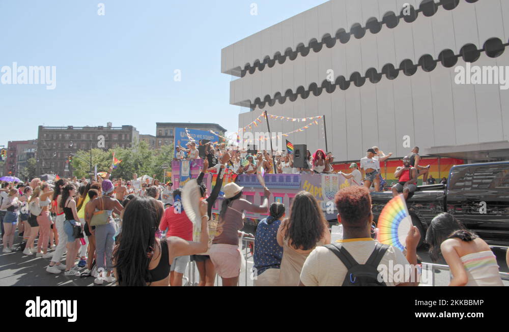 New York City World Pride parade 50th anniversary, Unilever vehicle ...
