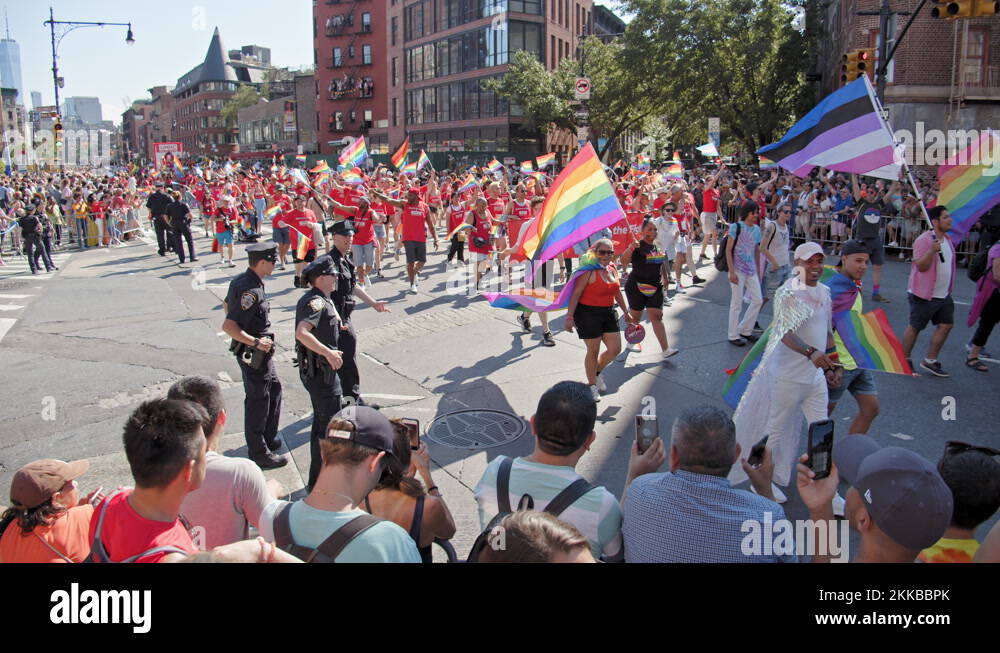 Gay pride parade marchers Stock Videos & Footage - HD and 4K Video ...
