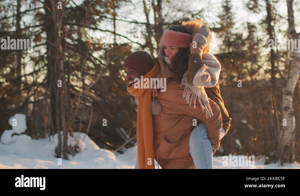 Woman riding on shoulders man Stock Videos & Footage - HD and 4K Video ...