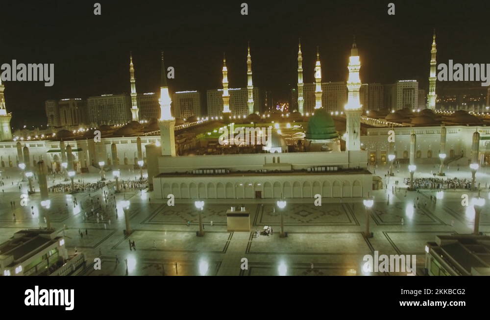 Saudi Arabia- Muslim Mosque of Mecca (aerial photography Stock Video ...