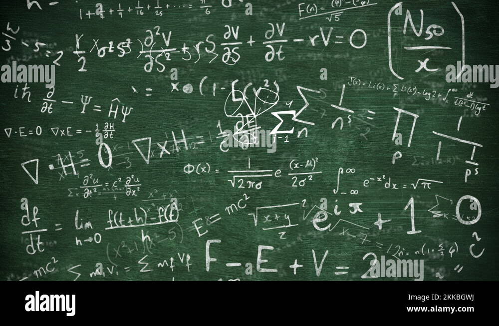 Digital animation mathematical equations formula Stock Videos & Footage ...