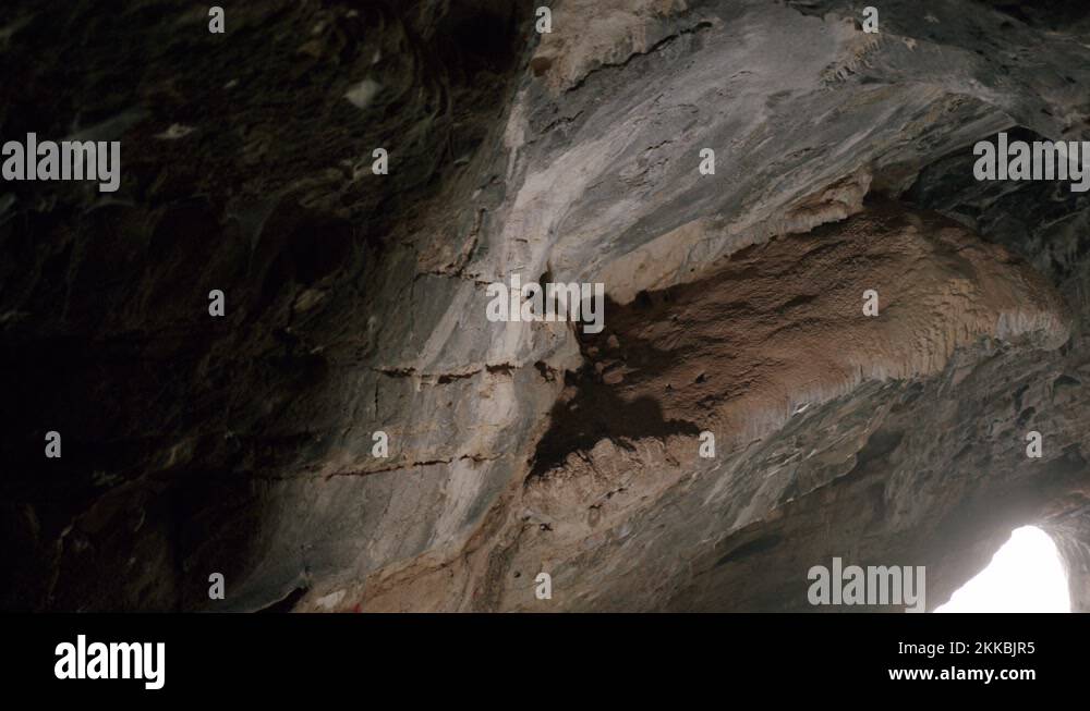 Cave ceiling with light coming in Stock Video Footage - Alamy
