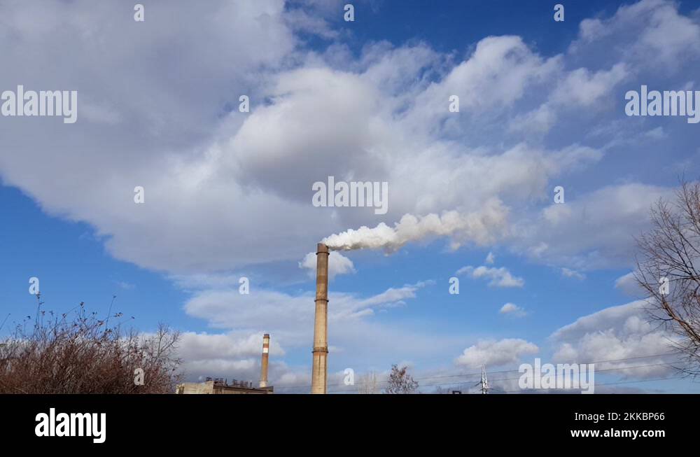 Chimney stack smoke blue sky Stock Videos & Footage - HD and 4K Video ...