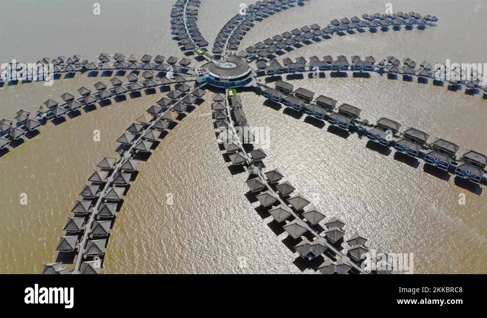 Overwater Bungalows From Resort With Unique Layout On The Water - Dolly ...