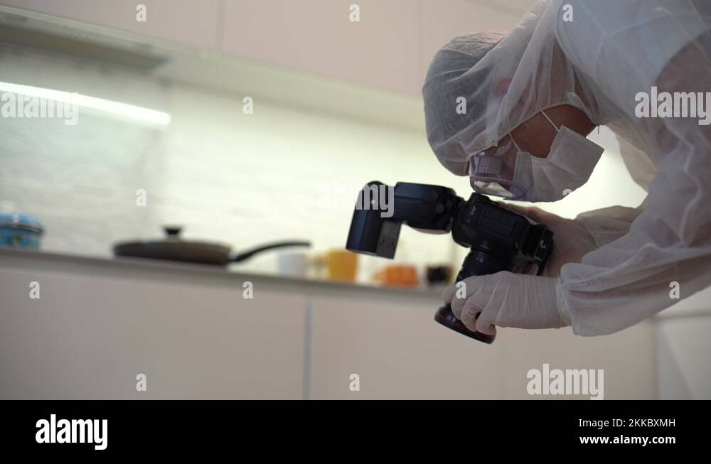 Crime Scene Site Police Photographer Forensic Scientist Murder Collect ...
