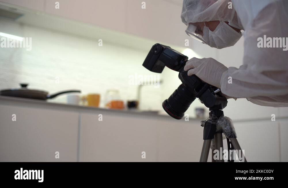 Crime Scene Site Police Photographer Forensic Scientist Murder Collect ...